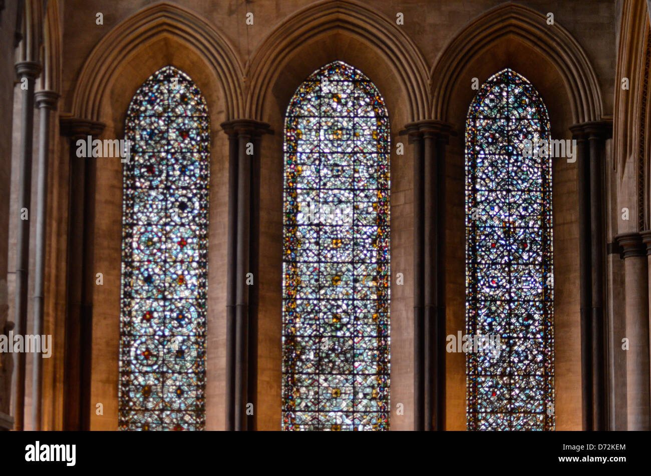 church stain windows Stock Photo - Alamy