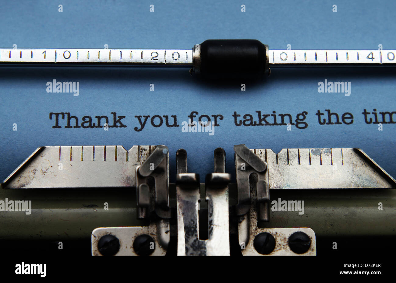 Typewriter and document Stock Photo - Alamy