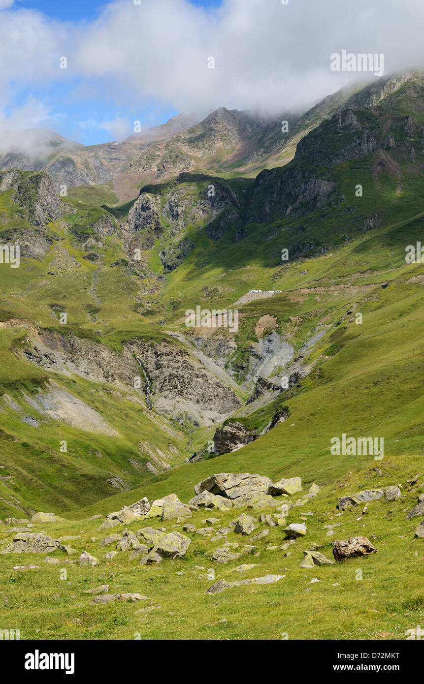 Summer view from the pass of Tourmalet in Pyrenees Stock Photo - Alamy
