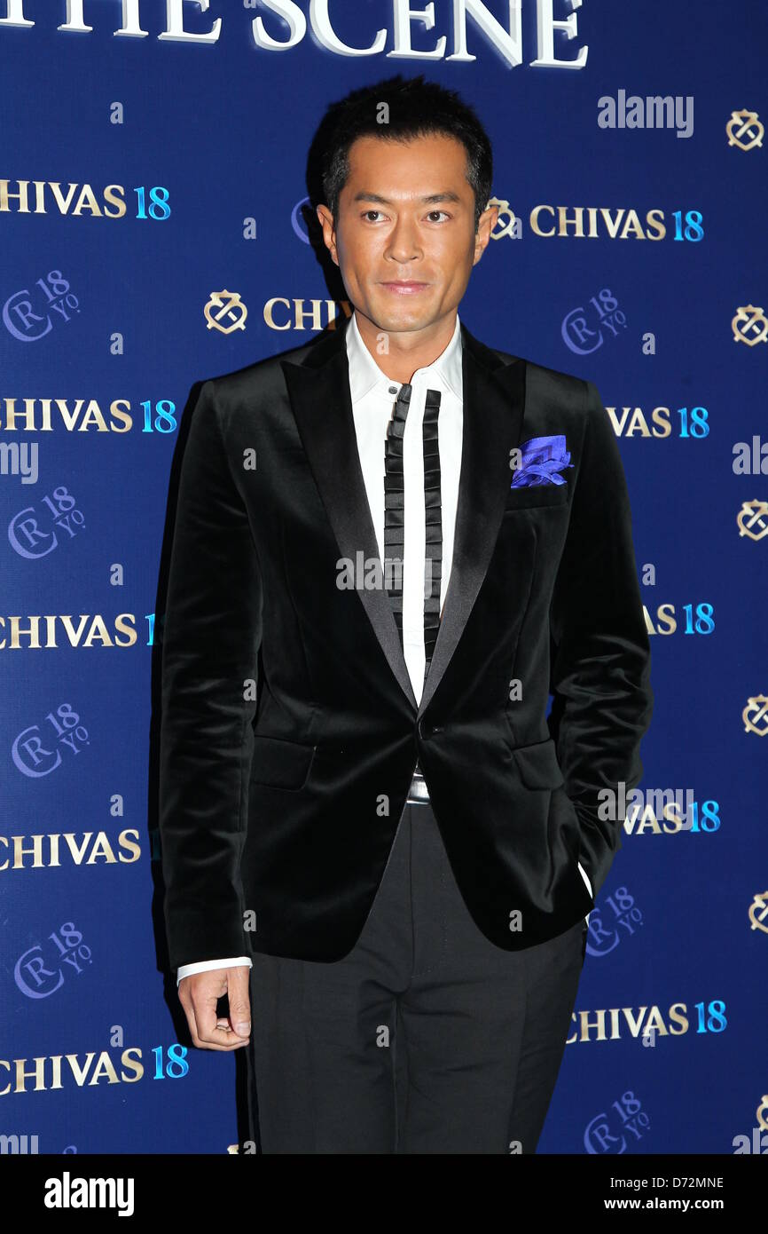 Louis Koo attended fashion activity in Hong Kong, China on Friday April ...