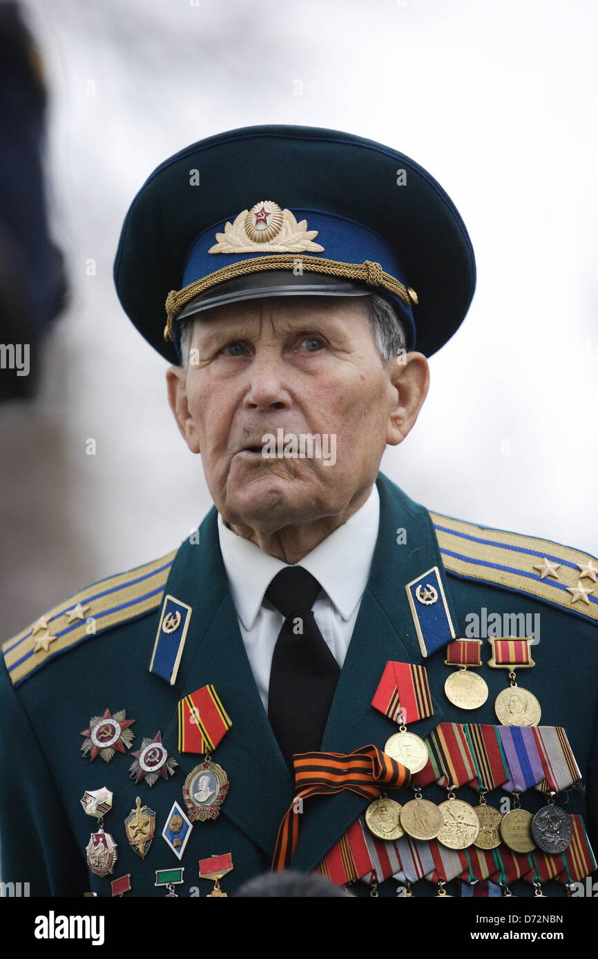 Braniewo , Poland 27th, April 2013 Soviet Army World War II veterans ...