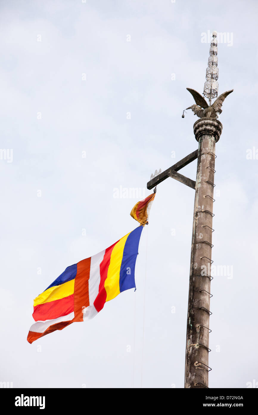 Kampong Cham, Cambodia, a flag blowing in the wind Stock Photo - Alamy