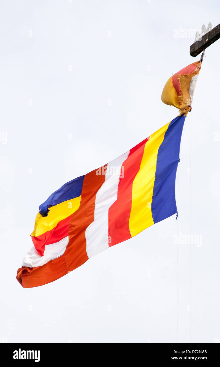Kampong Cham, Cambodia, a flag blowing in the wind Stock Photo - Alamy