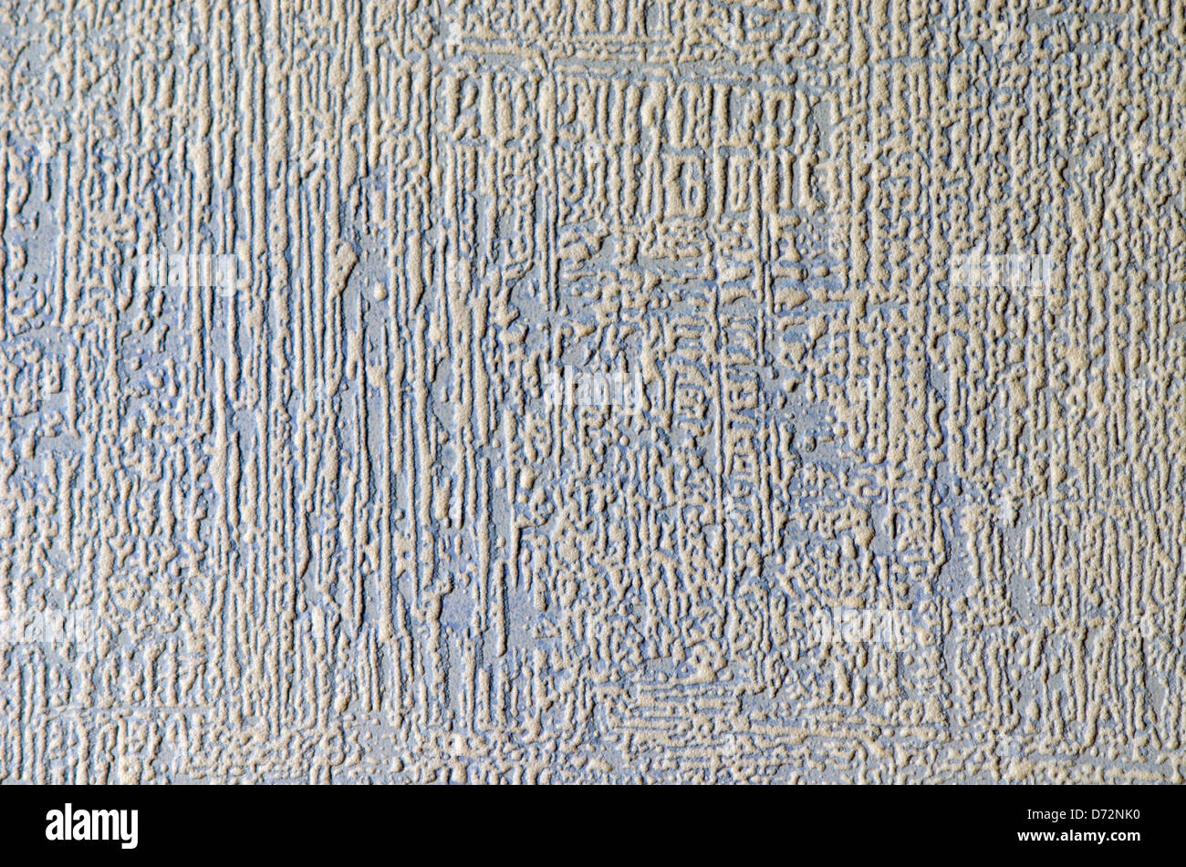 old rough white blue wallpaper Stock Photo - Alamy