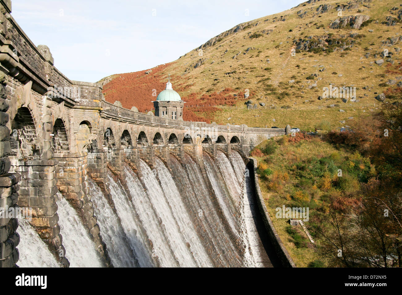 autumn colours Craig Goch Reservoir Elan Valley Powys Wales UK Stock ...