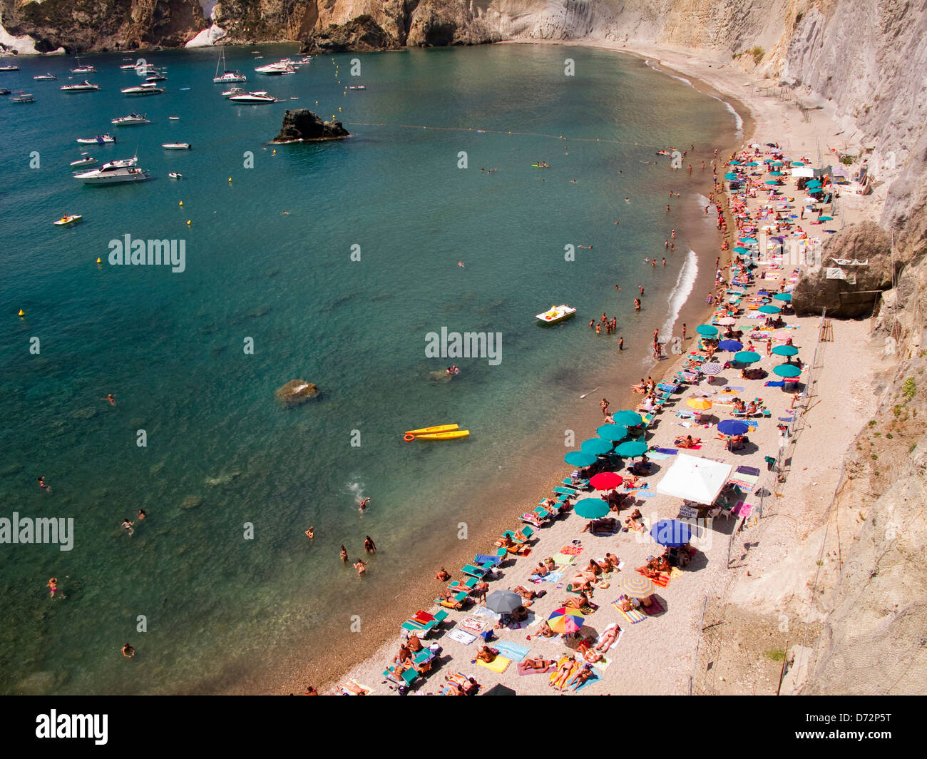 Aerial view of Chiaia di Luna Beach in Ponza, Italy Stock Photo - Alamy