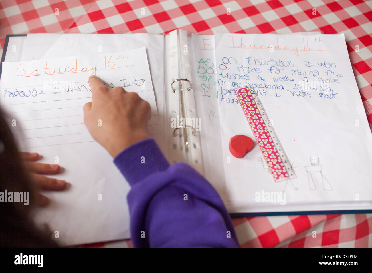 School diary hi-res stock photography and images - Alamy