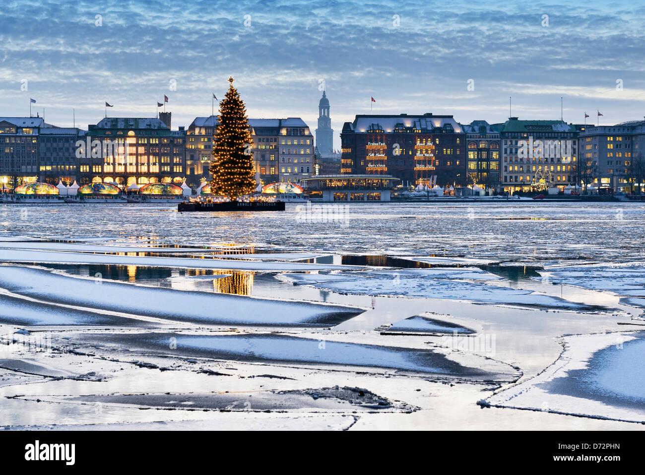 Jungfernstieg And Alster Pavilion High Resolution Stock Photography and ...