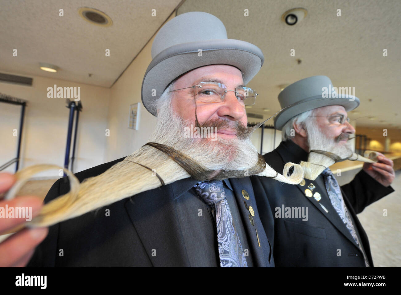 Pforzheim, Germany, 27 April 2013. Hans-Peter Weis, reigning European ...
