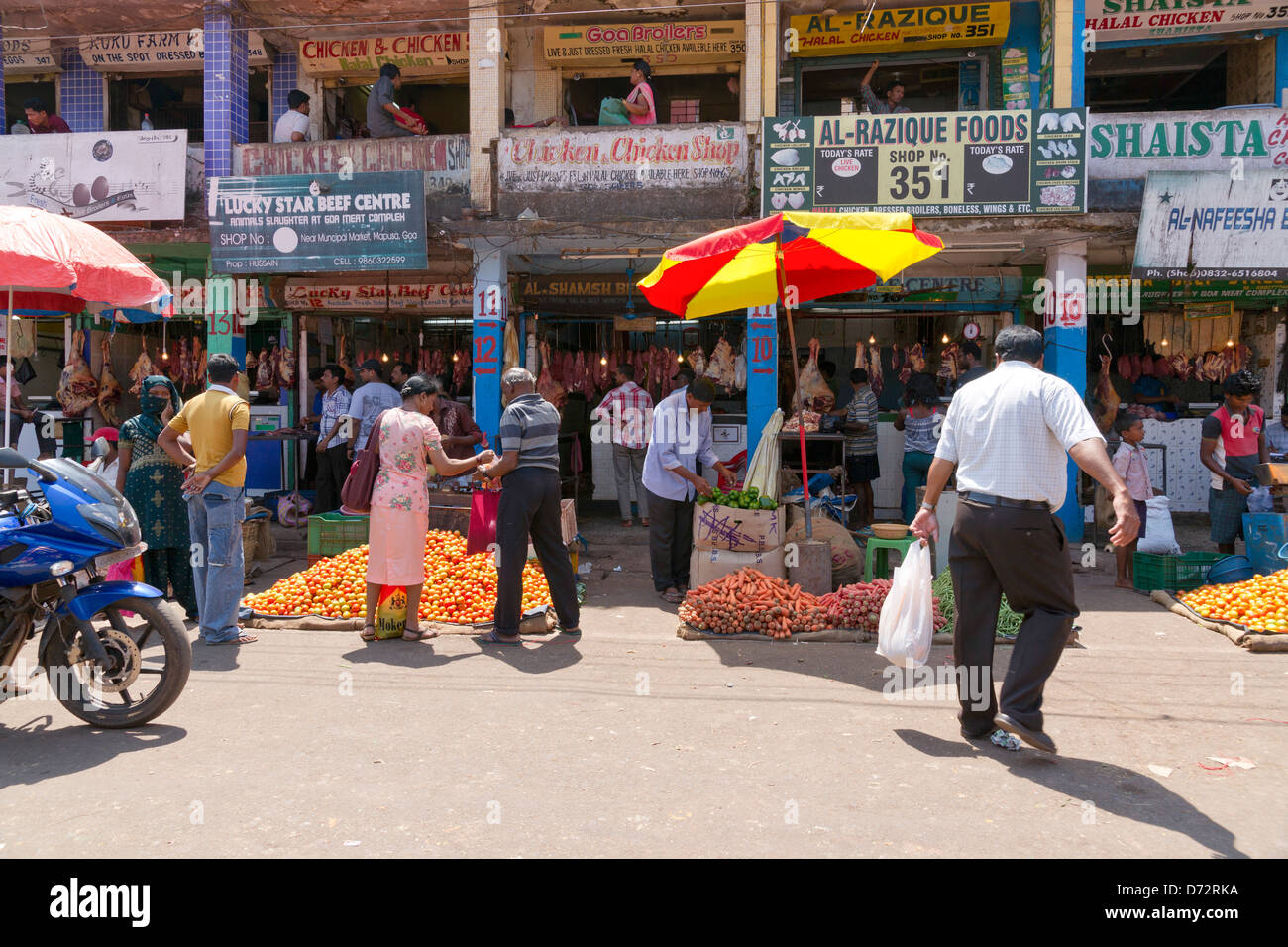 Mapusa in North Goa Stock Photo - Alamy