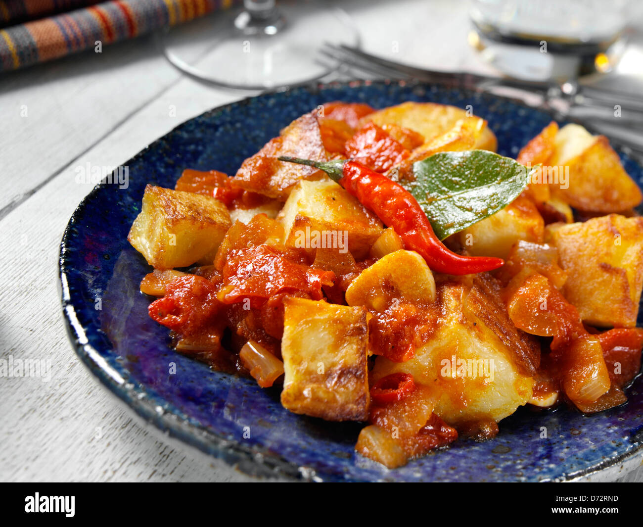 Patas bravas tapas Stock Photo - Alamy