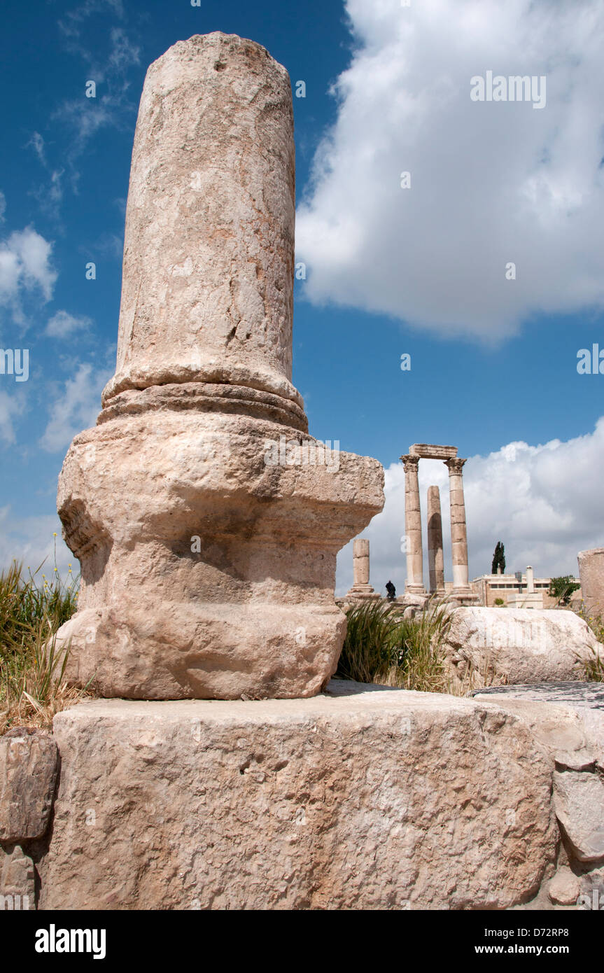 Jordan, Amman. The Roman citadel. Tourist sight Stock Photo - Alamy