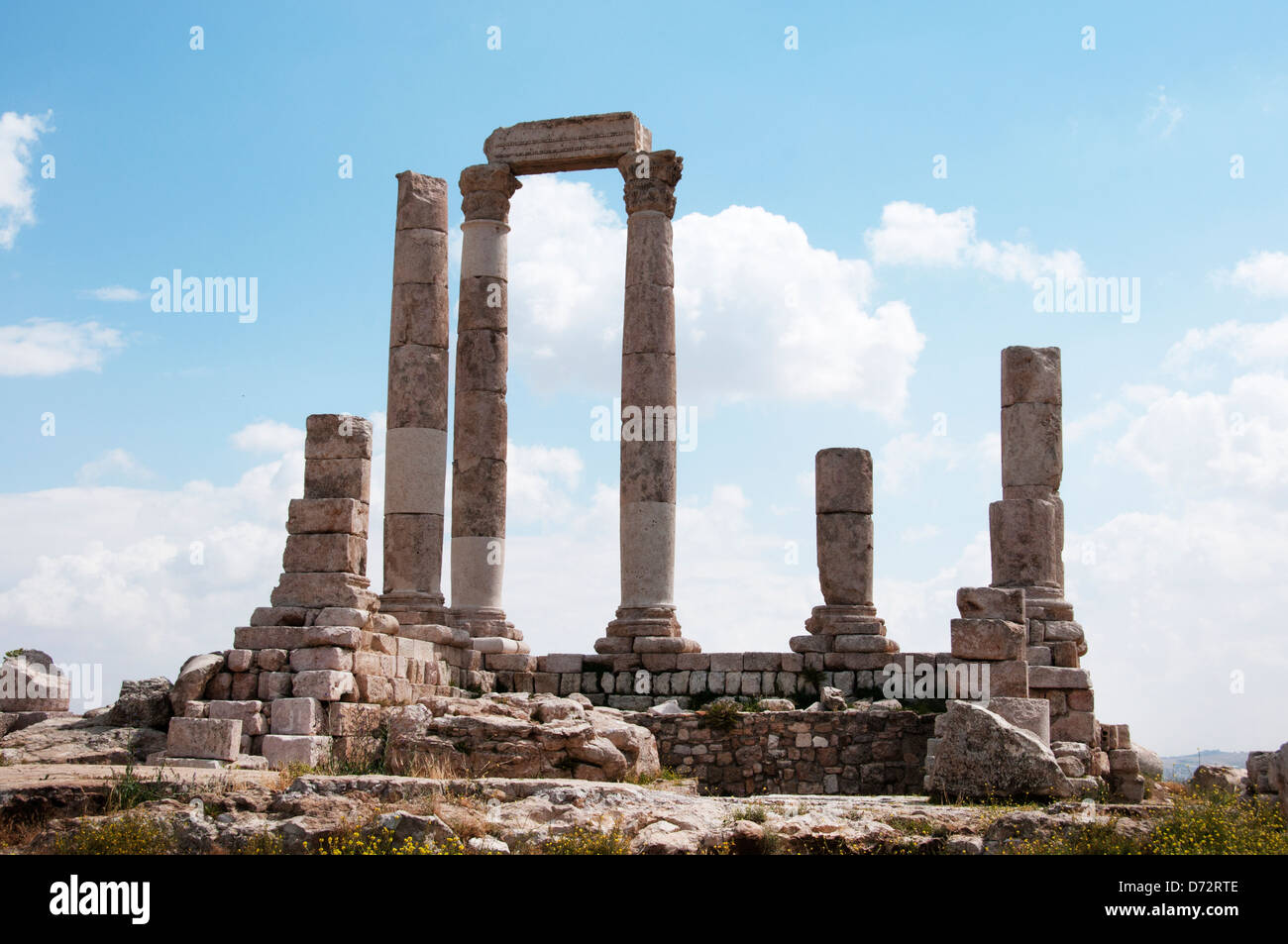 Jordan, Amman. The Roman citadel.Tourist sight Stock Photo - Alamy