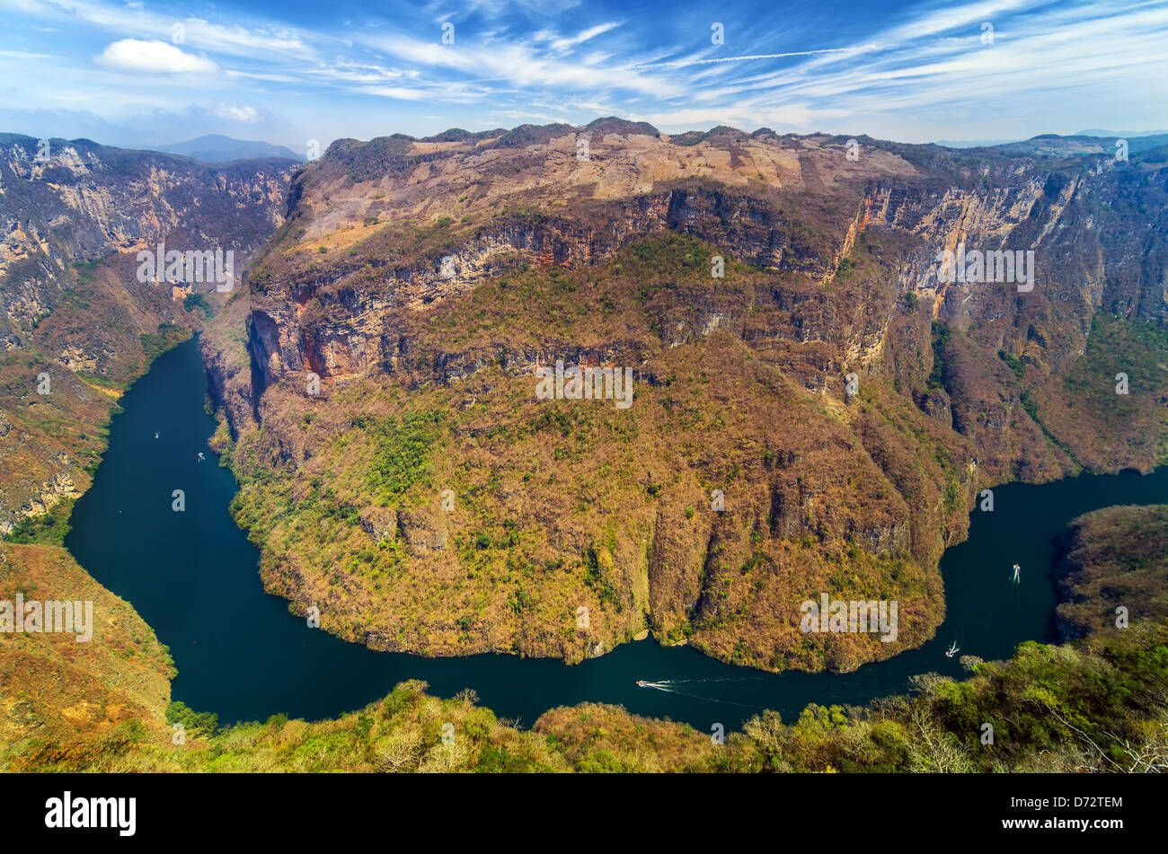 View from above the Sumidero Canyon in Chiapas, Mexico Stock Photo - Alamy