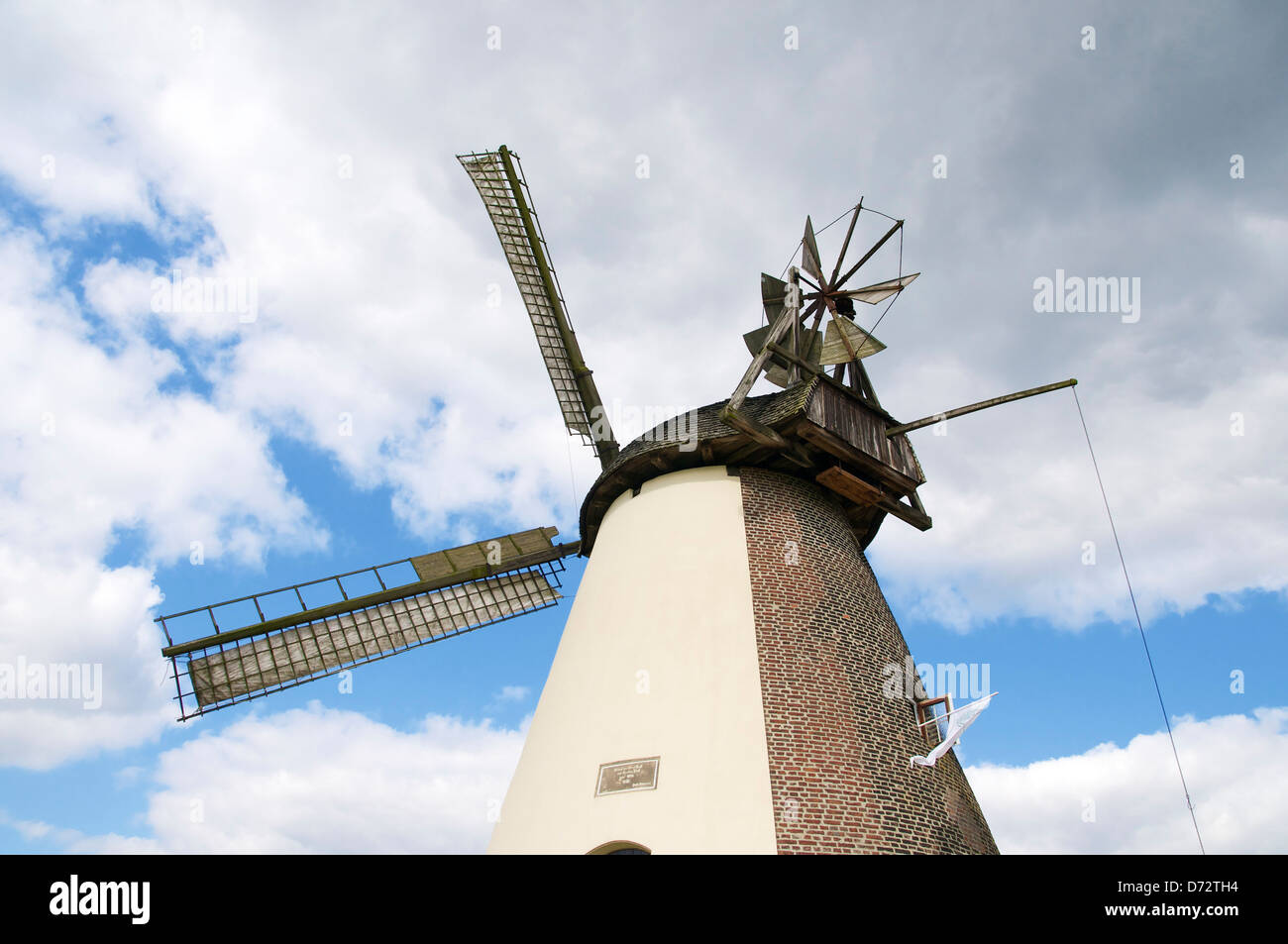 Old smock mill from 1880 in Südhemmern near Hille in East-Westphalia ...