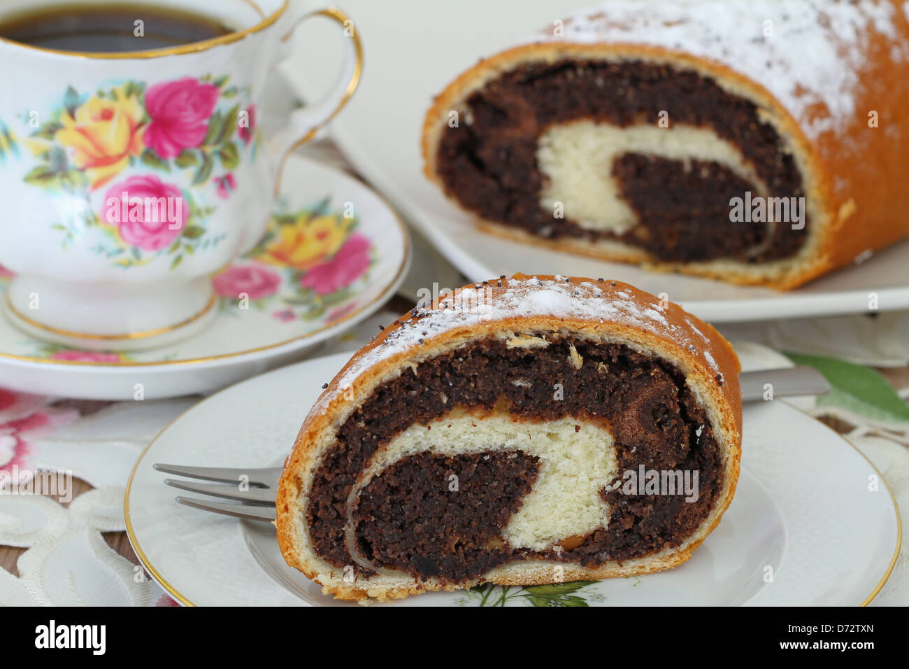 Traditional Polish poppy seed cake Stock Photo - Alamy