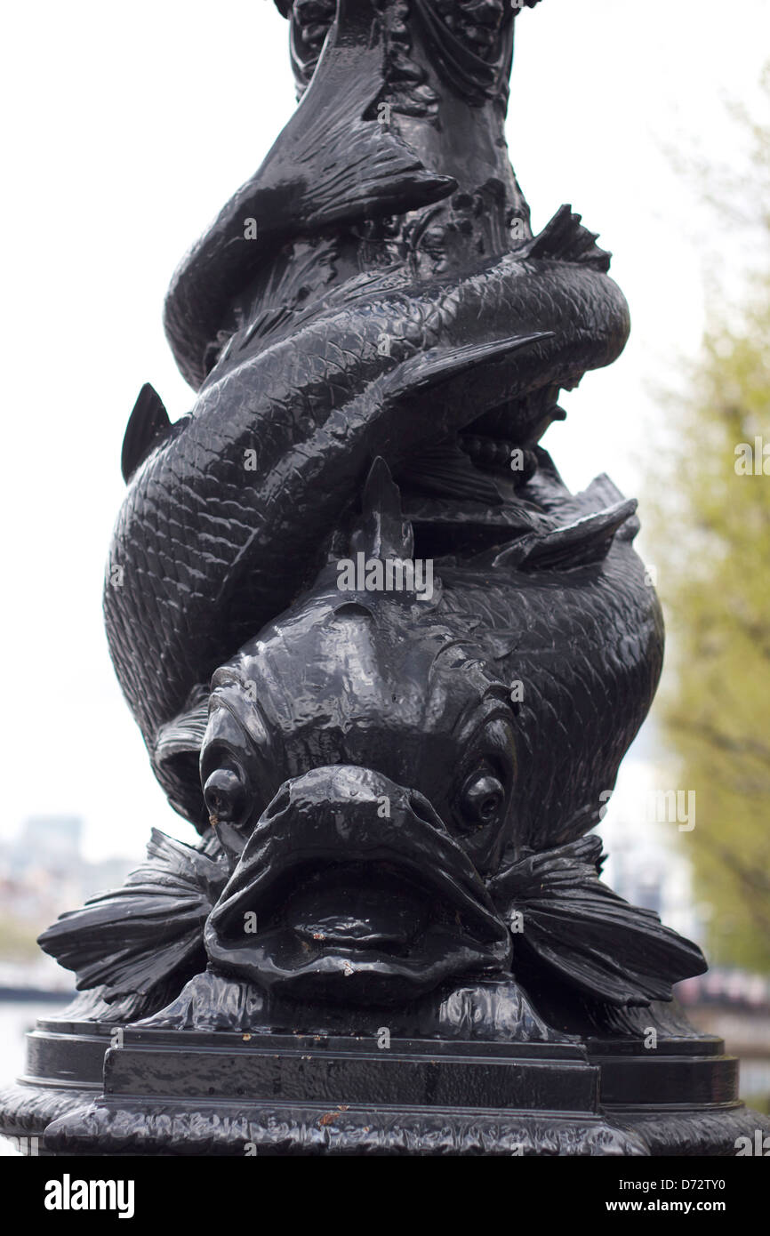 Fish lamppost statue hi-res stock photography and images - Alamy