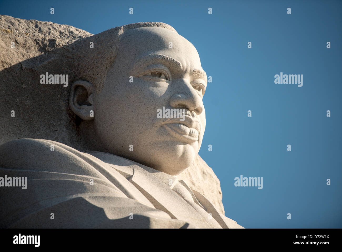 WASHINGTON DC, USA - Front-side view of the statue of Dr King by artist ...