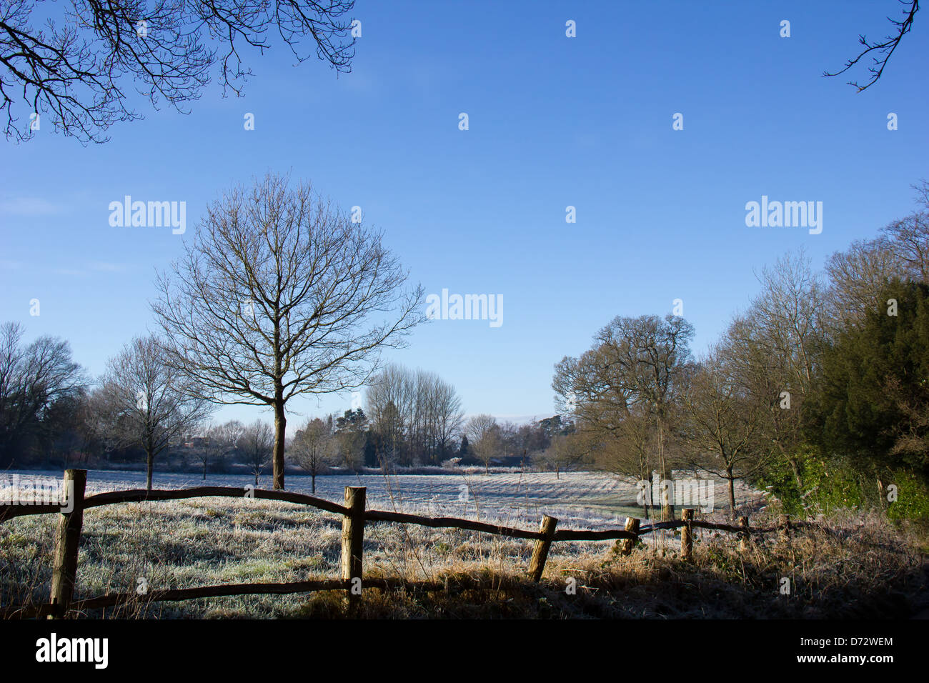 Countryside scene in winter Stock Photo - Alamy