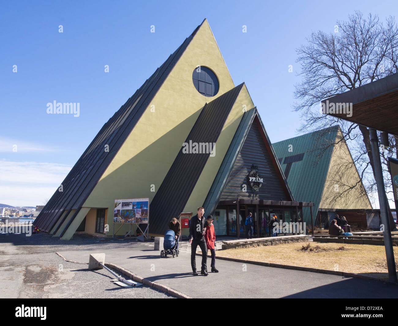 The Fram museum in Bygdøy, Oslo Norway with the exploration ship used ...