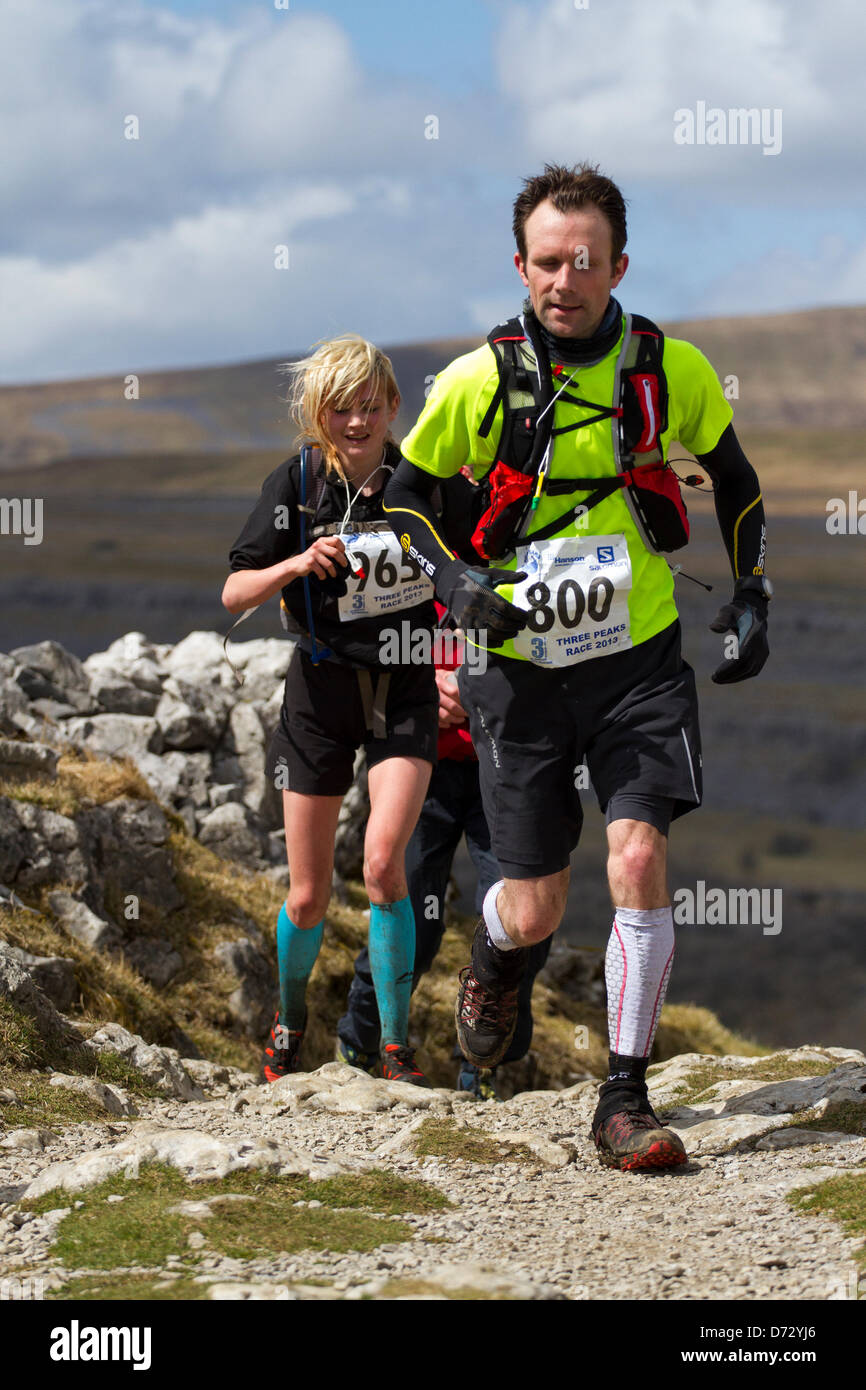 Yorkshire, UK. 27th April 2013. Competitors 800 Jon Taylor, and 965 ...