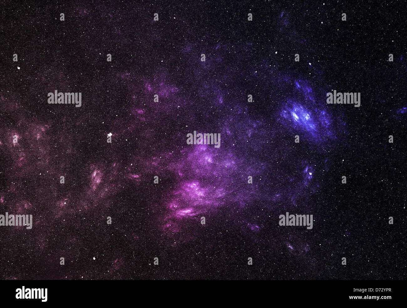 Space galaxy, blue nebula background Stock Photo - Alamy