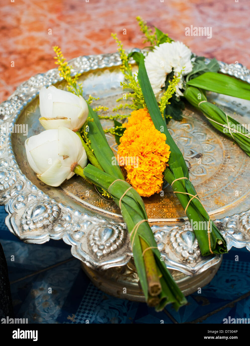 Buddhist praying lotus flower hi-res stock photography and images - Alamy