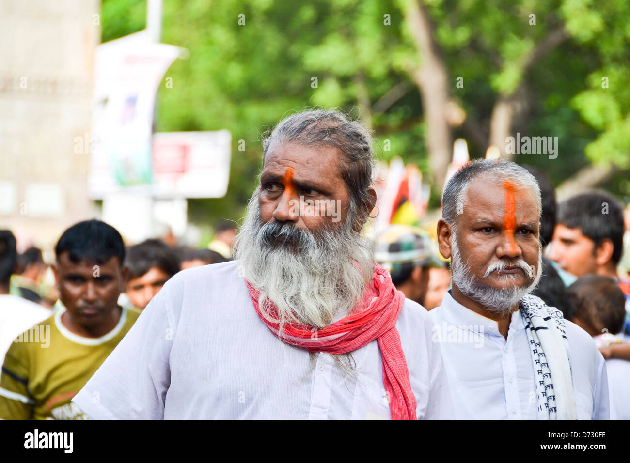 tilak man walking on the streets Stock Photo - Alamy