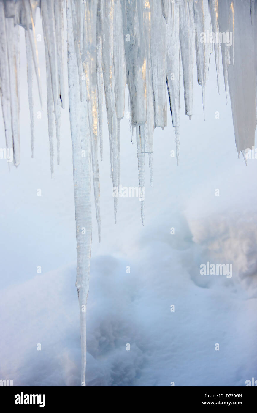 Icicles, Nagano, Japan Stock Photo - Alamy