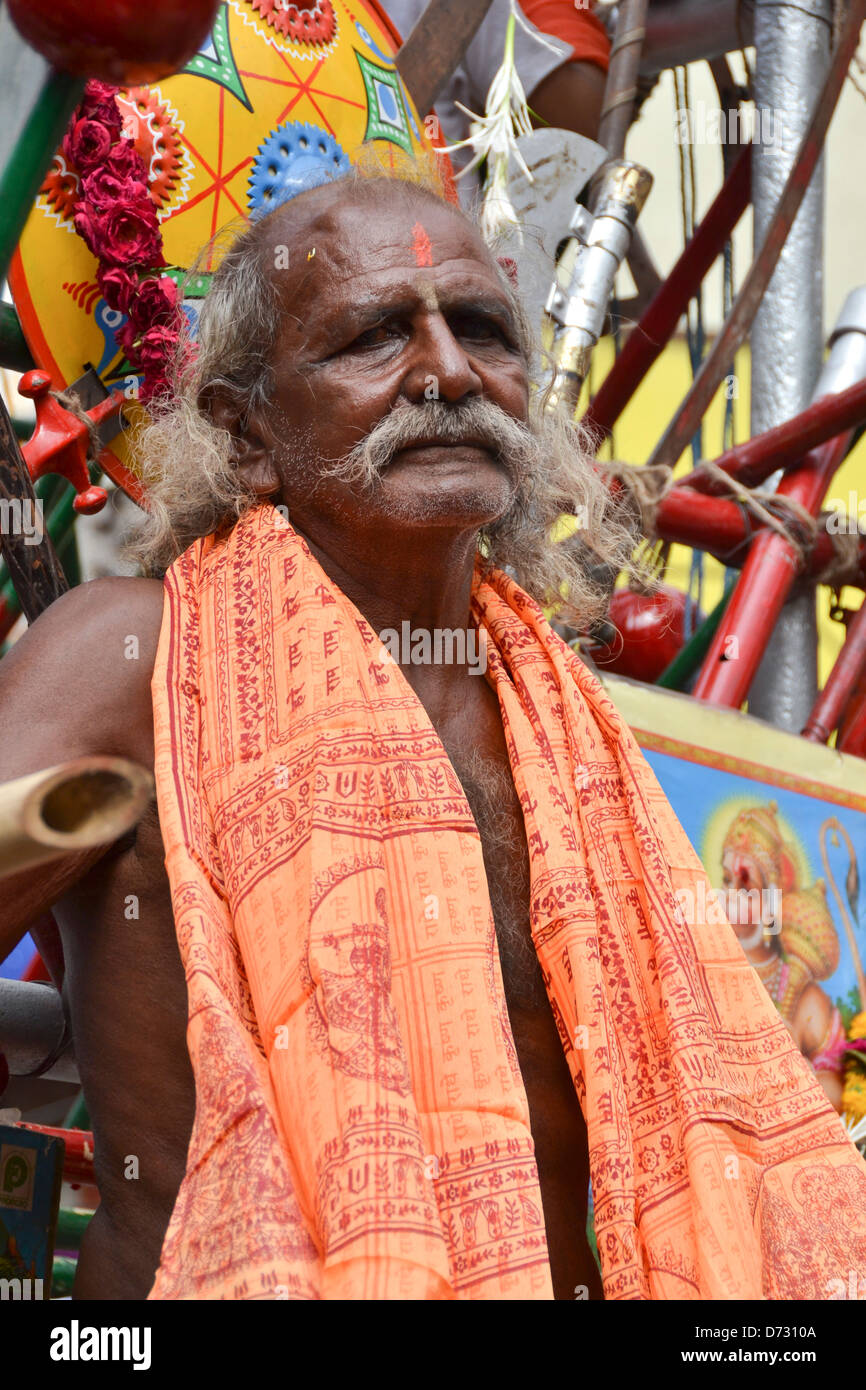 Hindu priest on the day of event Stock Photo - Alamy