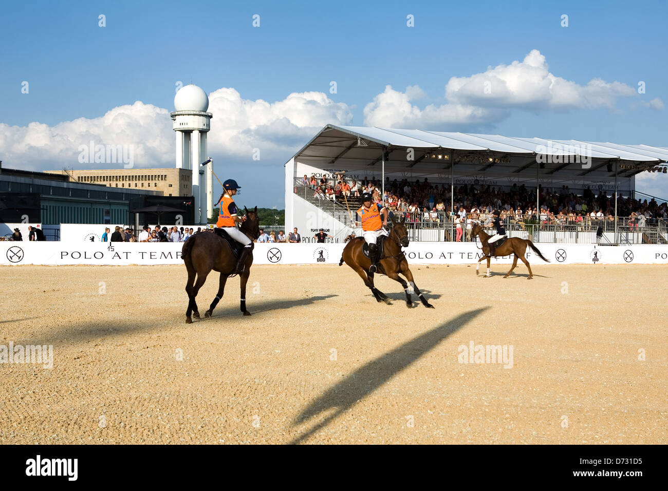Berlin, Germany, polo match at the Berlin fashion fair Bread and Butter ...