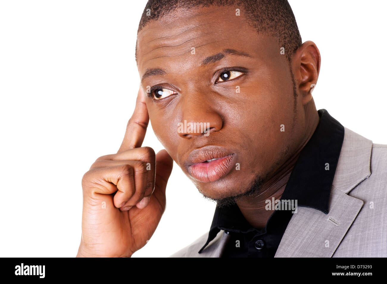 Thoughtful businessman portrait Stock Photo - Alamy Thoughtful businessman portrait Stock Photo - Alamy