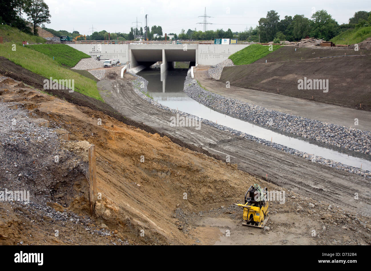 Castrop-Rauxel, Germany, New Emscher passage goes into operation Stock ...