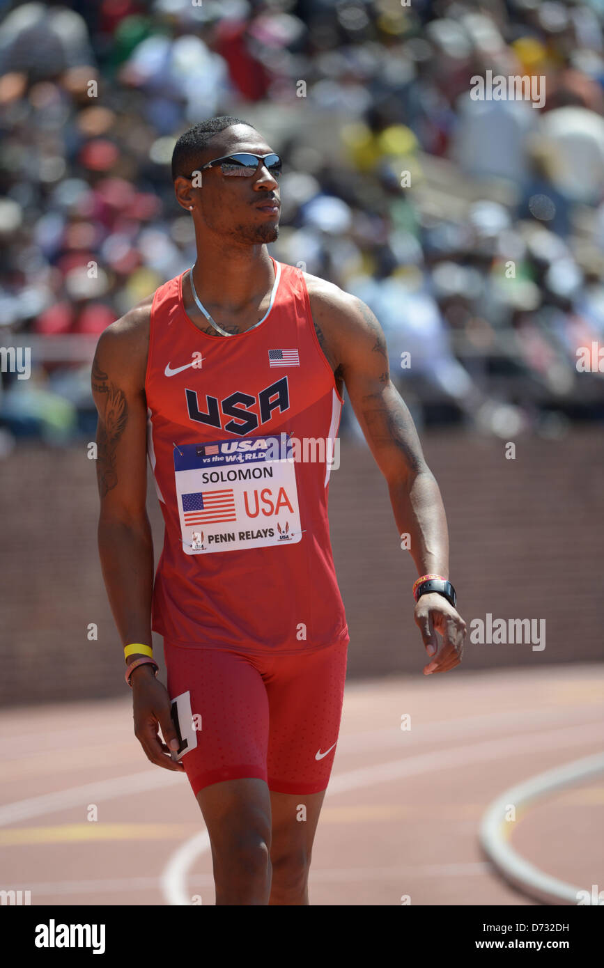 April 27, 2013 - Philadelphia, Pennsylvania, U.S - DUANE SOLOMON of the ...