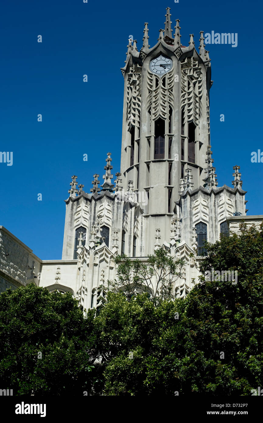 Auckland University Clock - an editorial image Stock Photo - Alamy