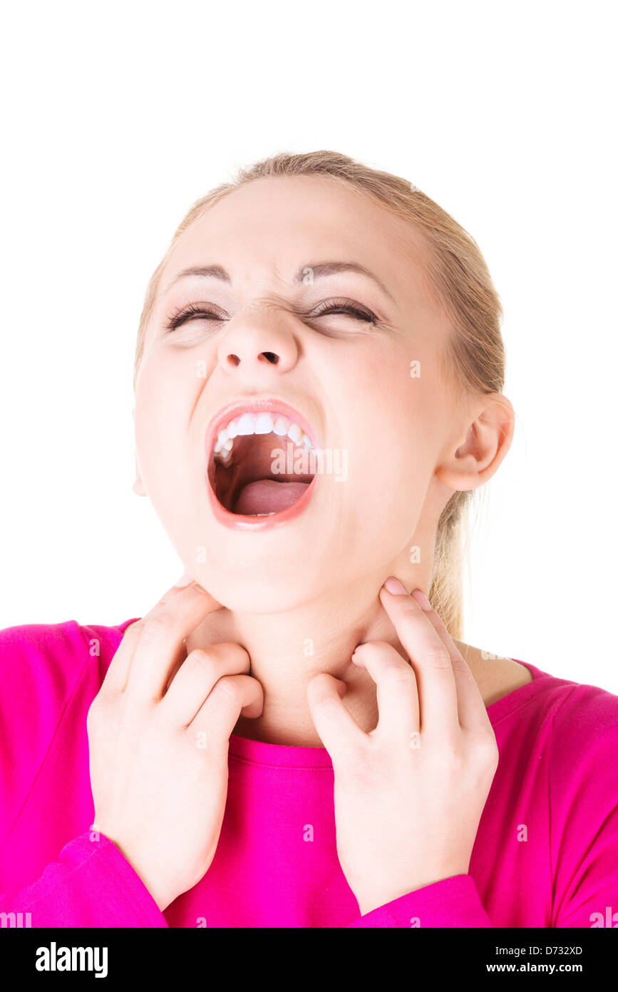 Woman head scratch hi-res stock photography and images - Alamy