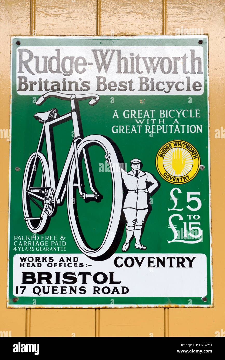 Rudge Whitworth Cycles Vintage retro metal tin sign Wall Décor Prints ...