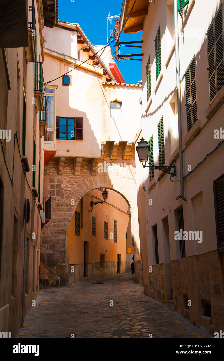 Palma mallorca old town narrow streets hi-res stock photography and ...