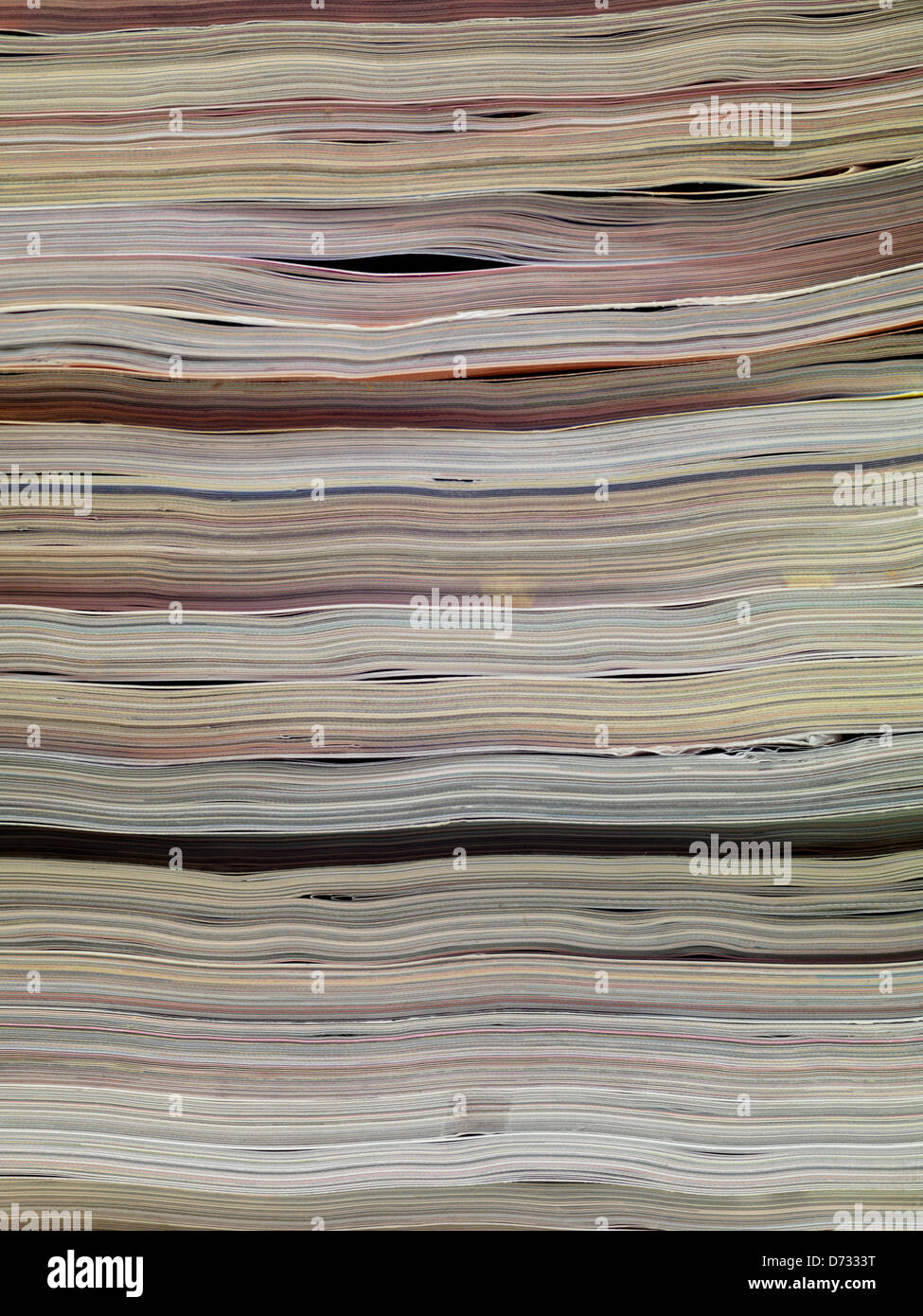 A stack of magazines isolated against a white background Stock Photo ...