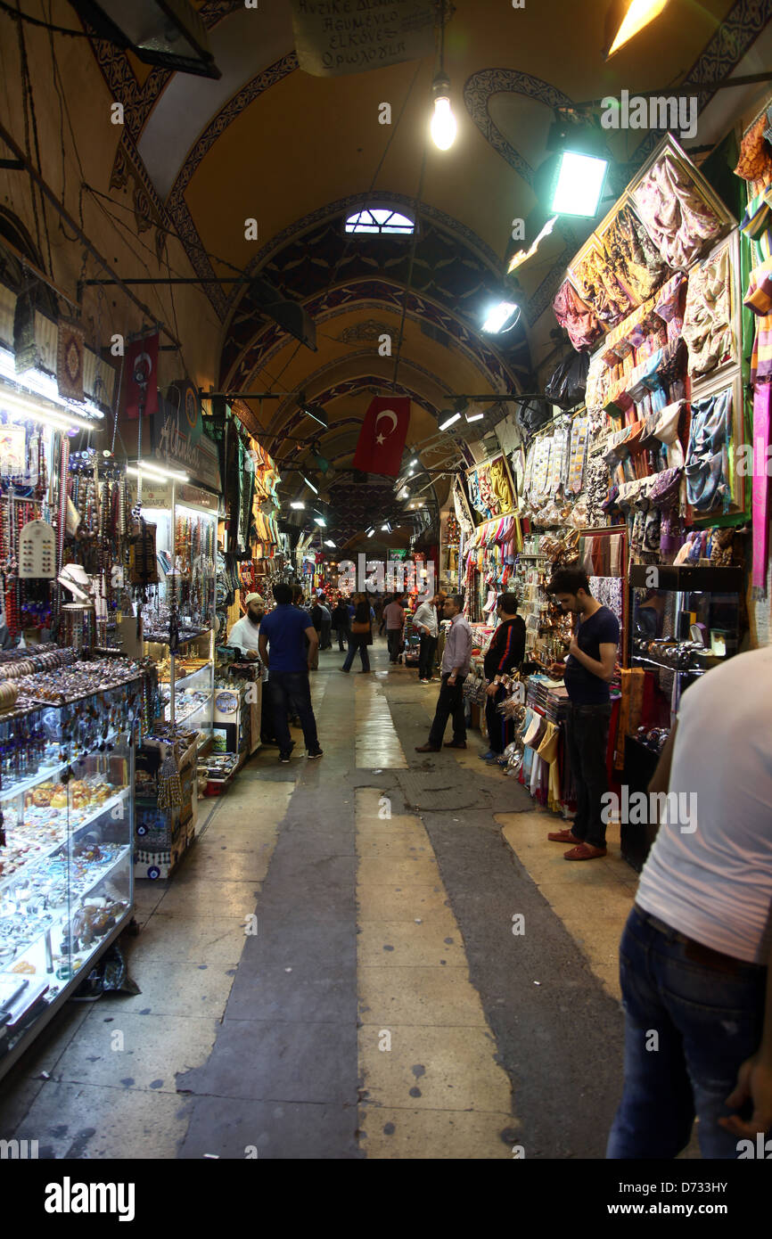 The Grand Bazaar in Istanbul, Turkey. April 2013 Stock Photo - Alamy