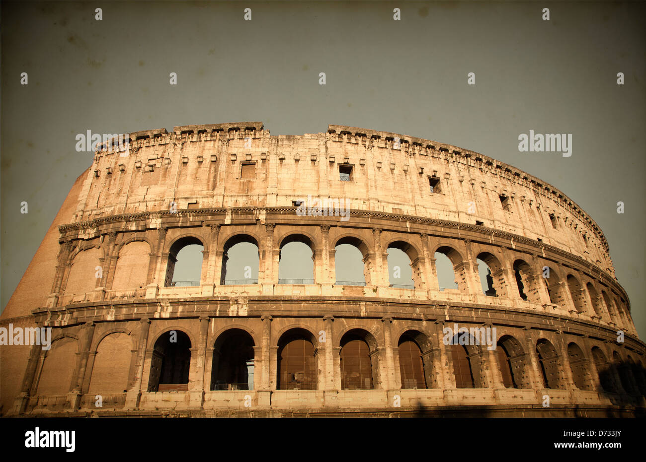 Vintage Colosseum, Rome Stock Photo - Alamy