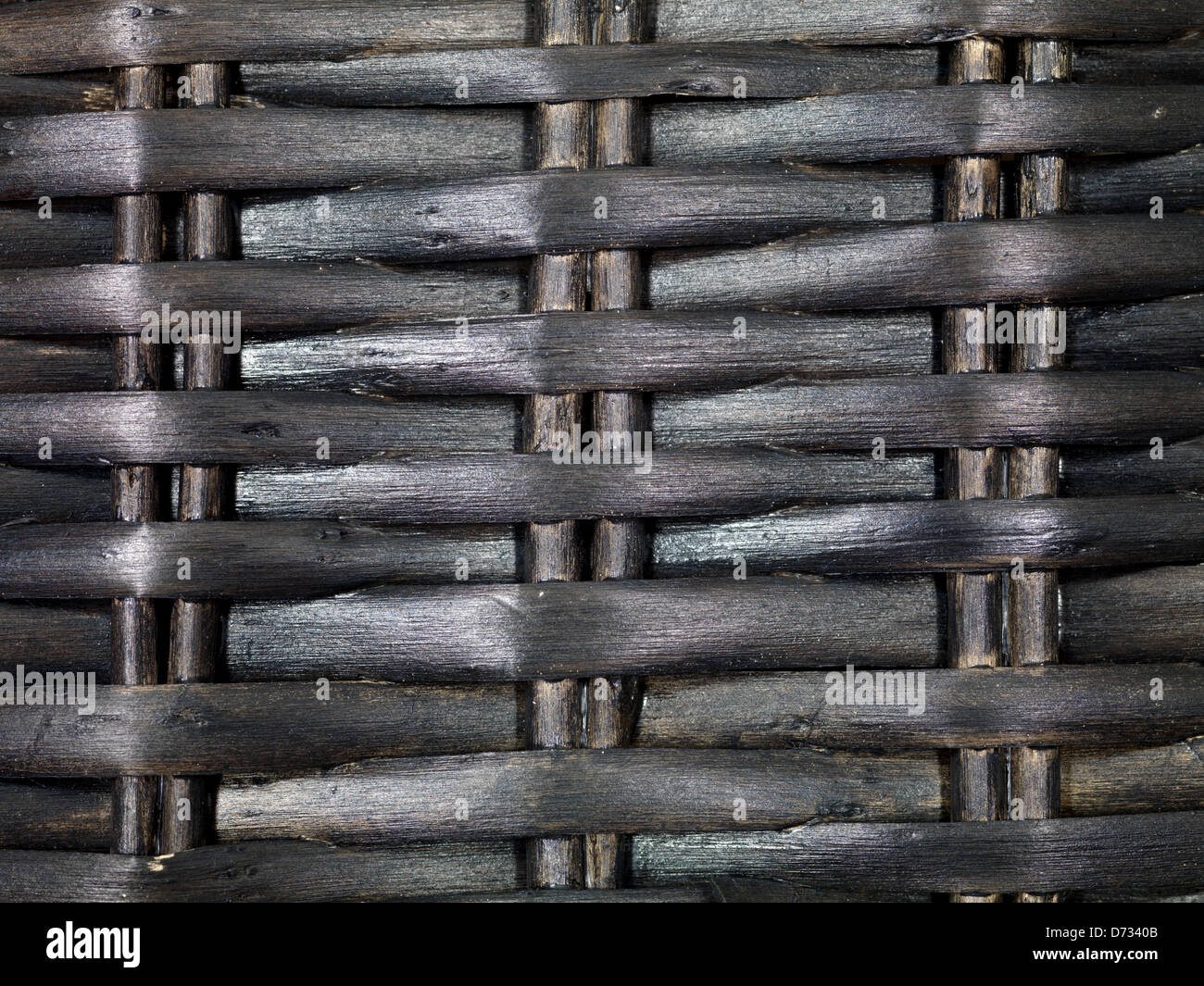 Woven baskets isolated against a white background Stock Photo - Alamy