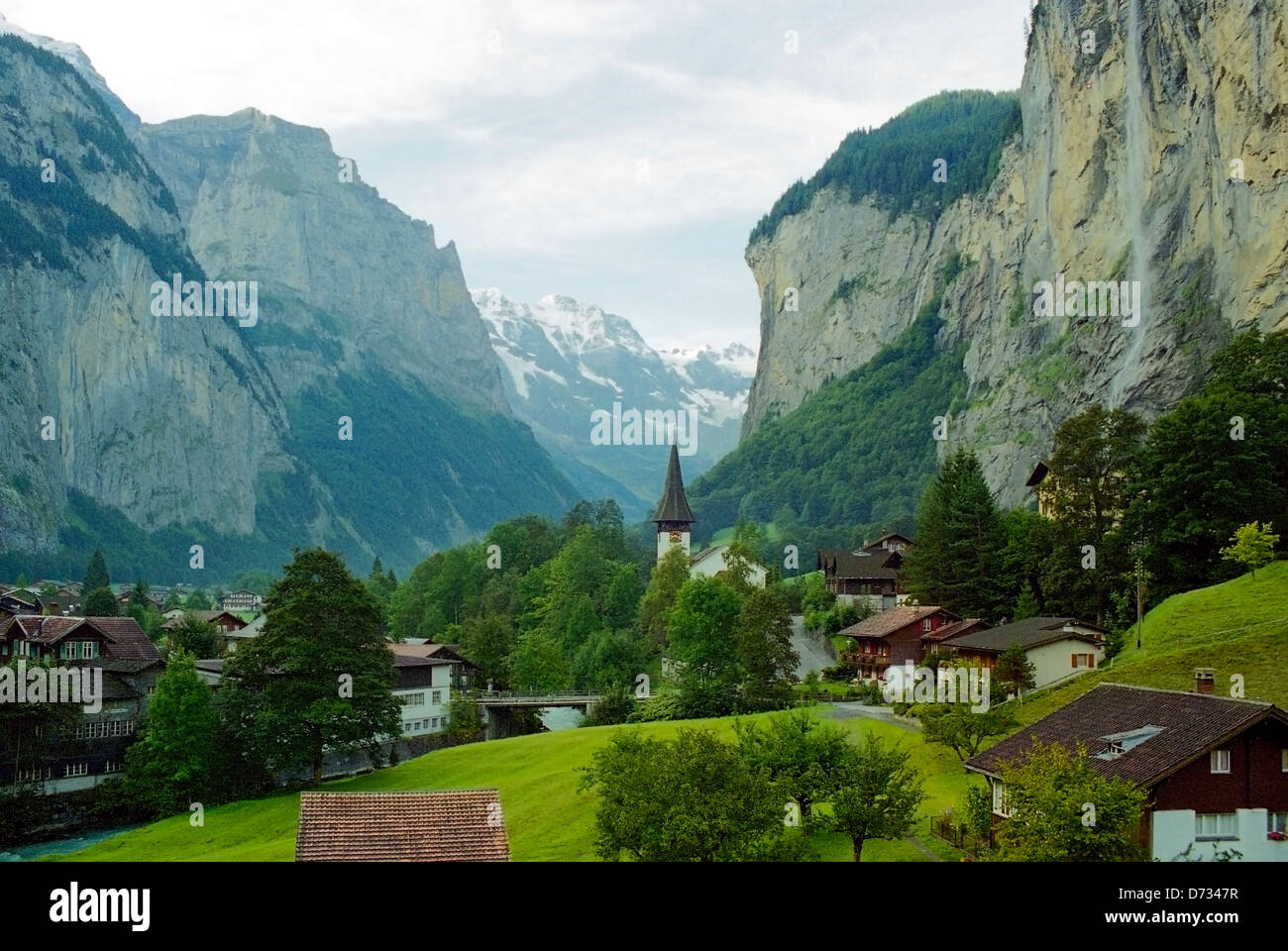 Valley of the Waterfalls, Lauterbrunnen, Switzerland Stock Photo - Alamy