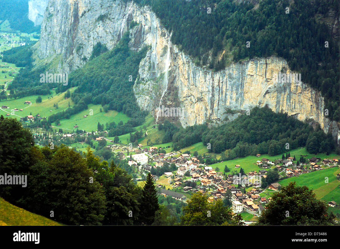 Valley of the Waterfalls, Lauterbrunnen, Switzerland Stock Photo - Alamy