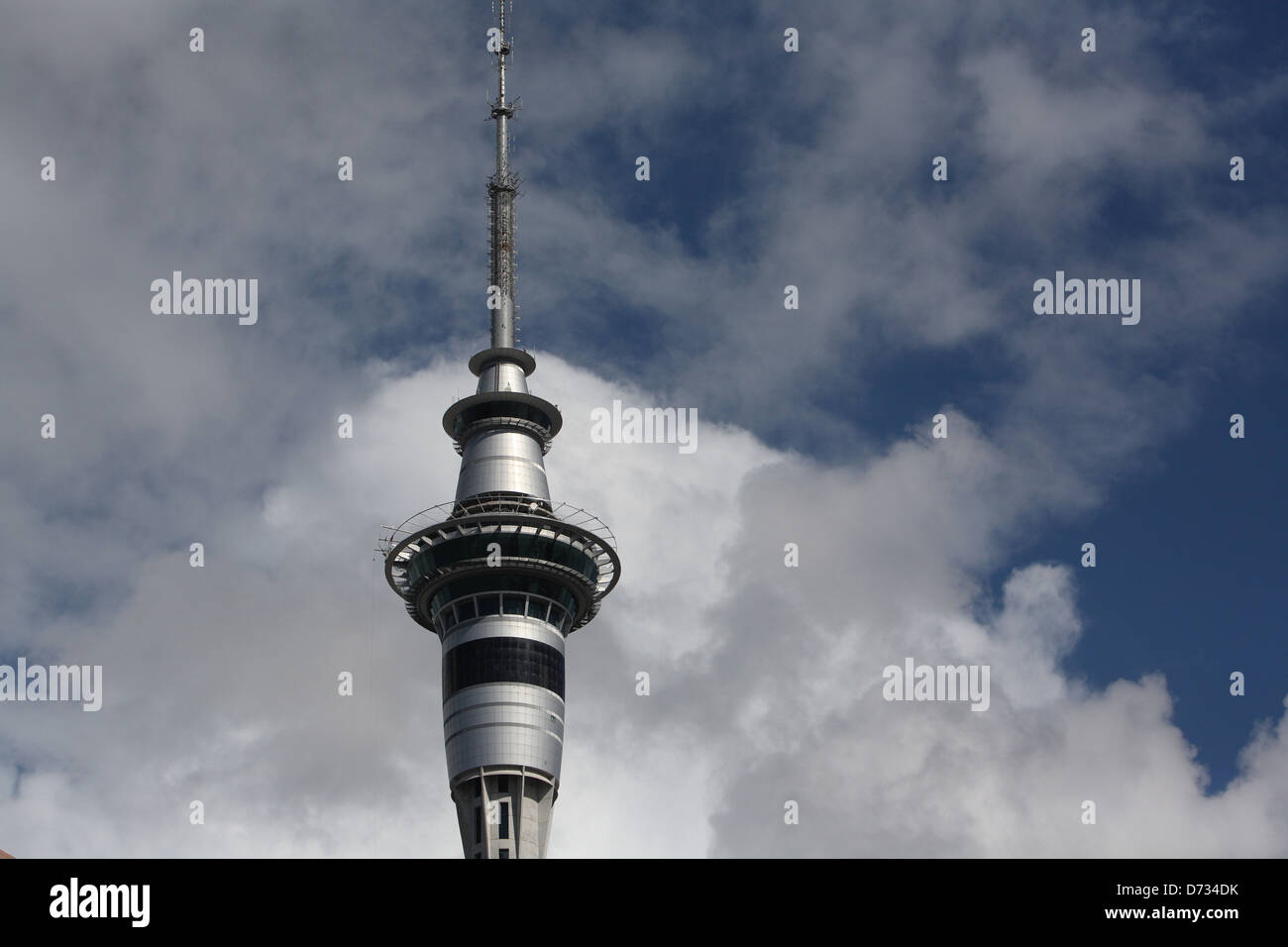 It has become an iconic structure in aucklands skyline hi-res stock ...