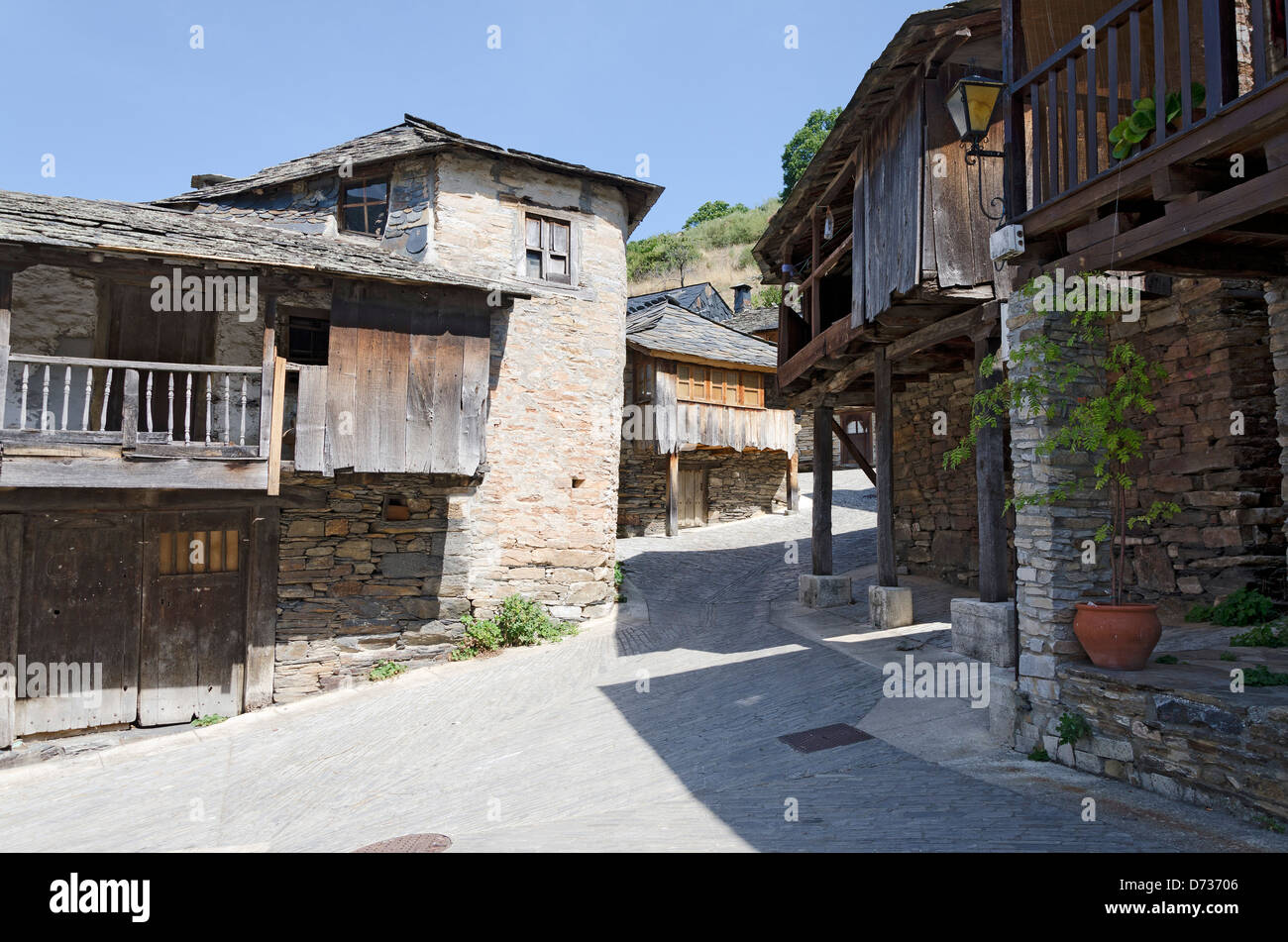 Penalba de Santiago in the valley of silence, Leon, Spain Stock Photo ...