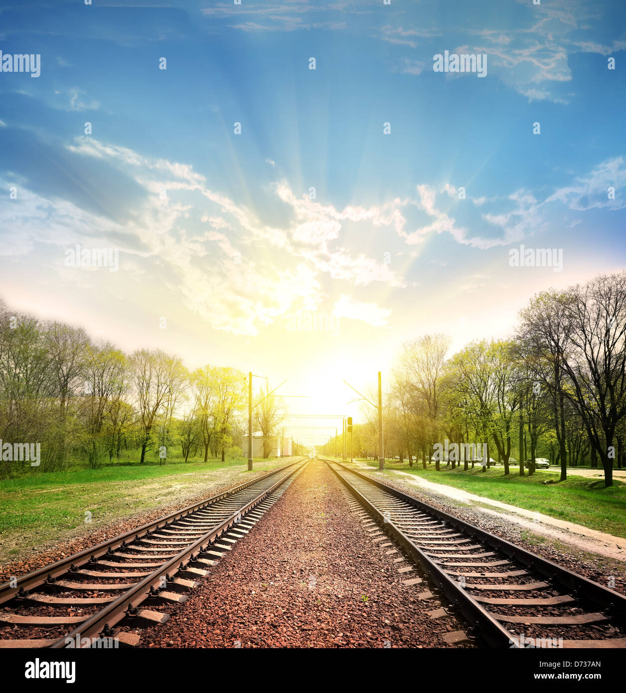 Rural railway scene hi-res stock photography and images - Alamy