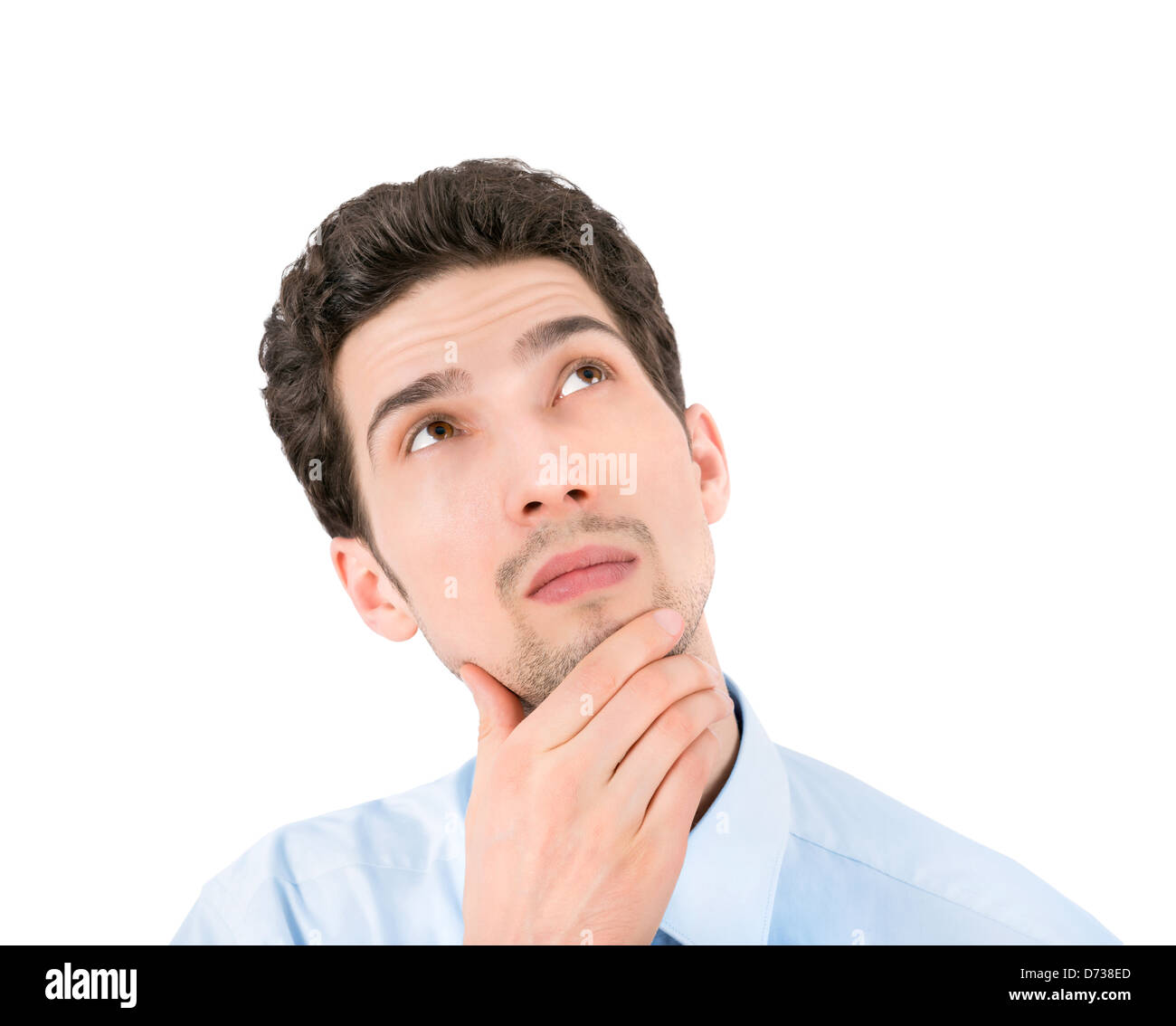 Man looking upwards confident hi-res stock photography and images - Alamy