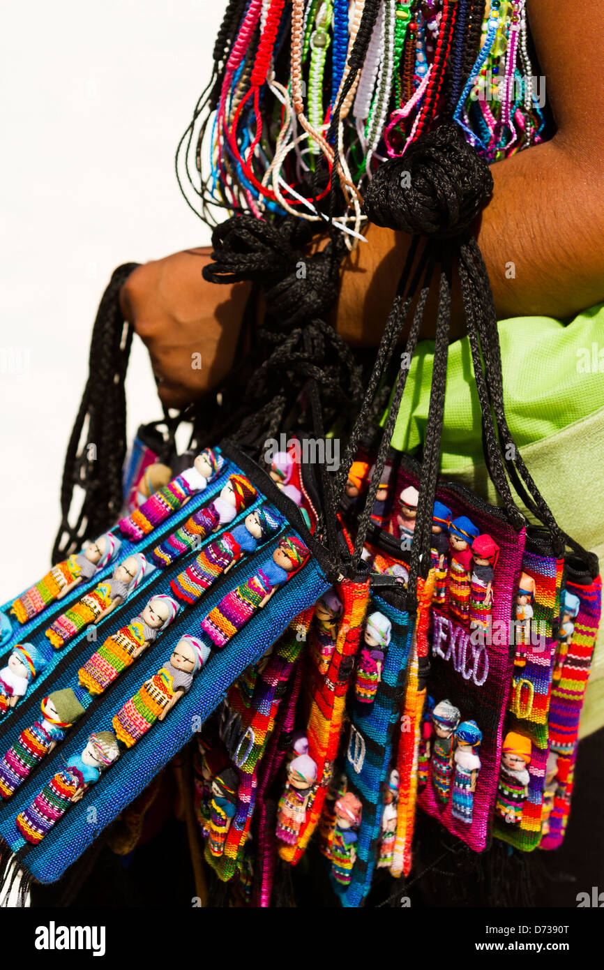 Beach vendors selling a local craft Stock Photo - Alamy