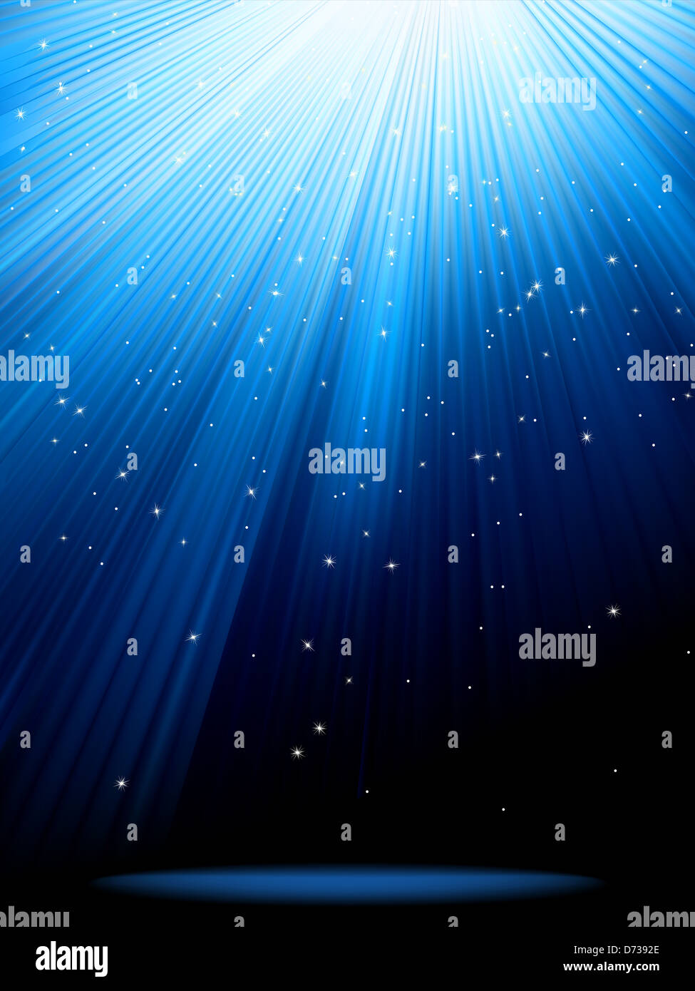 Blue color design with a burst Stock Photo - Alamy